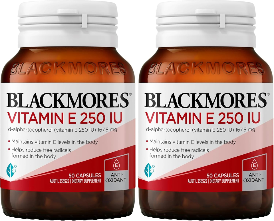 Vitamin E 250IU |Supports Healthy Cholesterol Levels | 50 Capsules ...