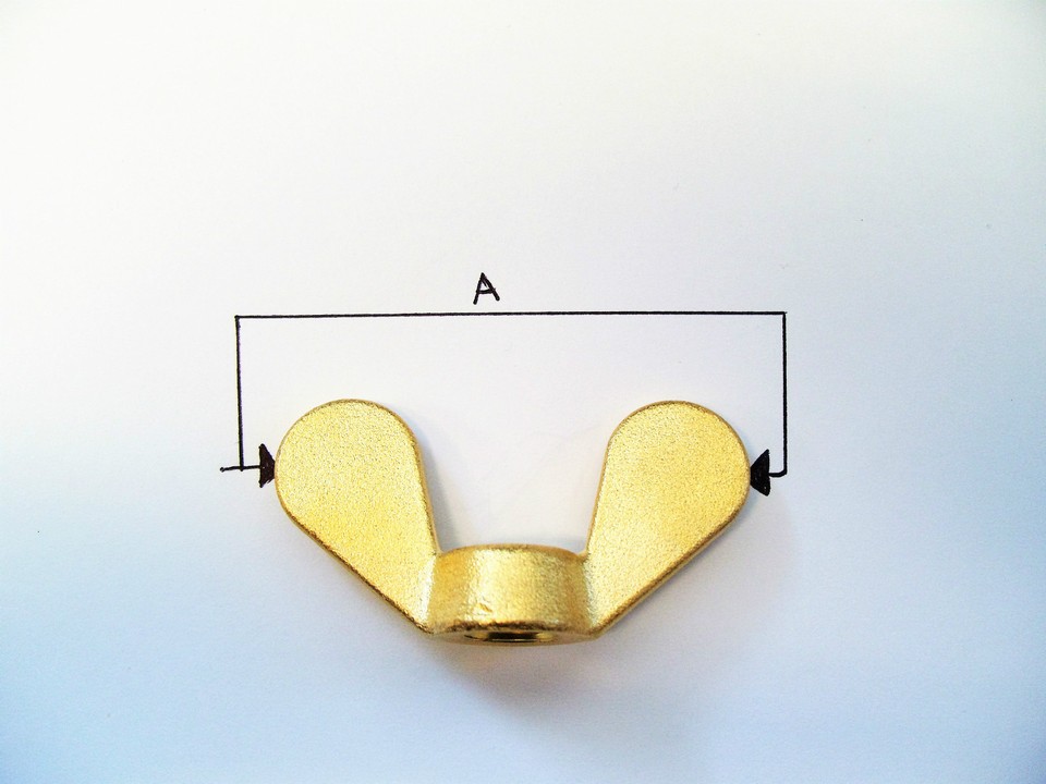 Metric / Imperial BSF, UNF & UNC Brass Extra Large Wing Butterfly Wing ...