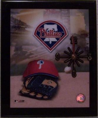 Wall Clock MLB Philadelphia Phillies NEW decorated box battery powered ...
