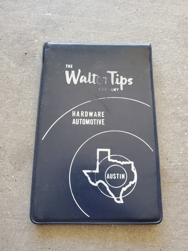 Vintage 1940s '50s Walter Tips Hardware Automotive Austin Texas Notepad ...
