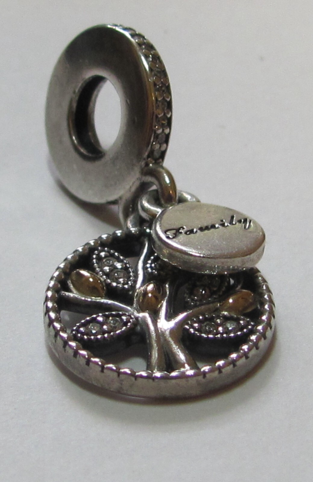 Authentic Pandora Sparkling Family Tree w/14K detail … - Gem