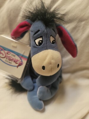 9" Eeyore USA Disney Store bean bag beanie mbbp Winnie The Pooh | eBay
