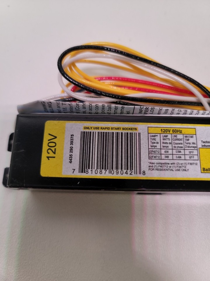 Philips Advance T12 Electronic Ballast (RELB-2S40-N) 781087090428| eBay