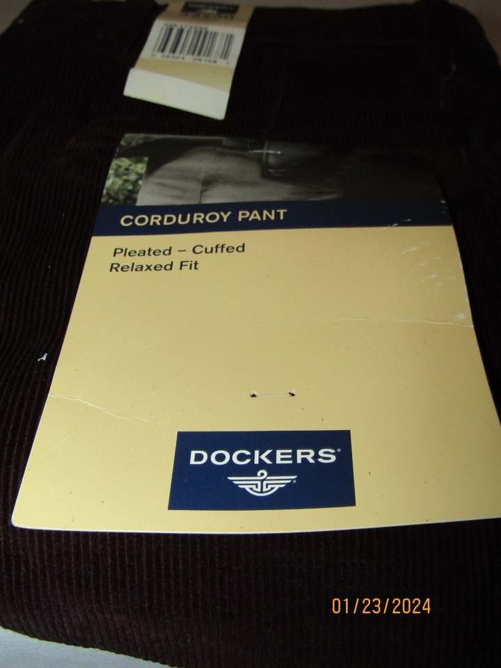 1, Pair Men's Dockers Corder Pants Sz 33X30 (See Pictures For ...