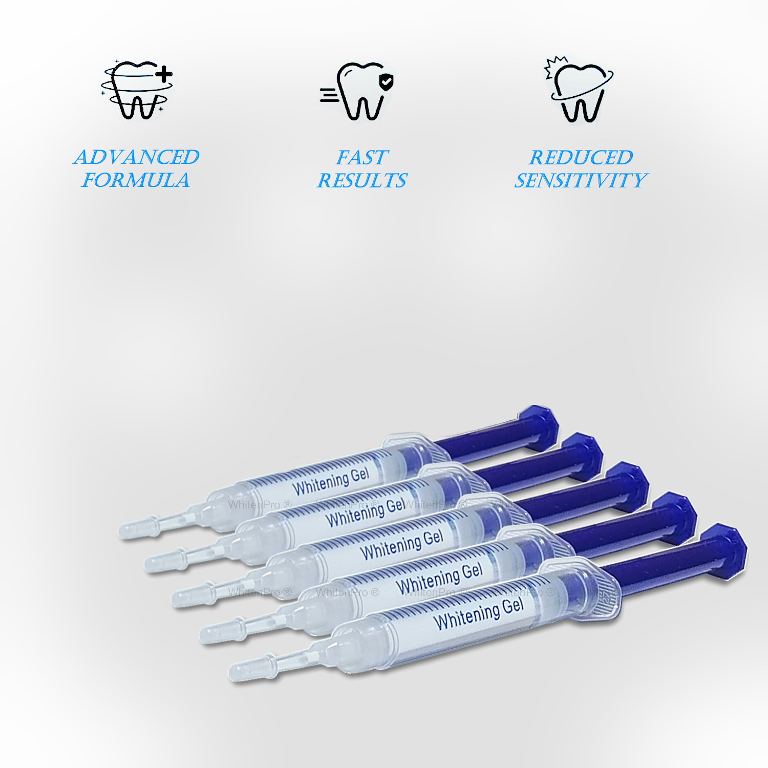 Pro Glow® 5X Refill Gel Syringes Teeth Whitening Gel Dental Refill Kit ...