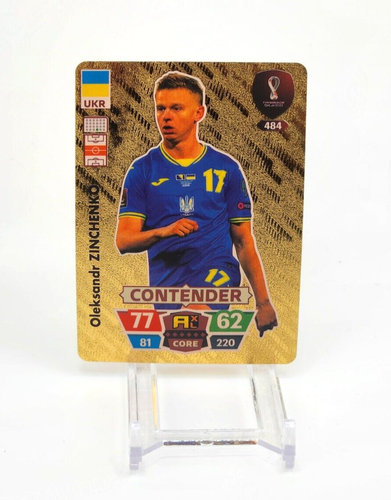 Metallic GOLD Oleksandr Zinchenko Card Arsenal FIFA Ukraine Soccer Card ...