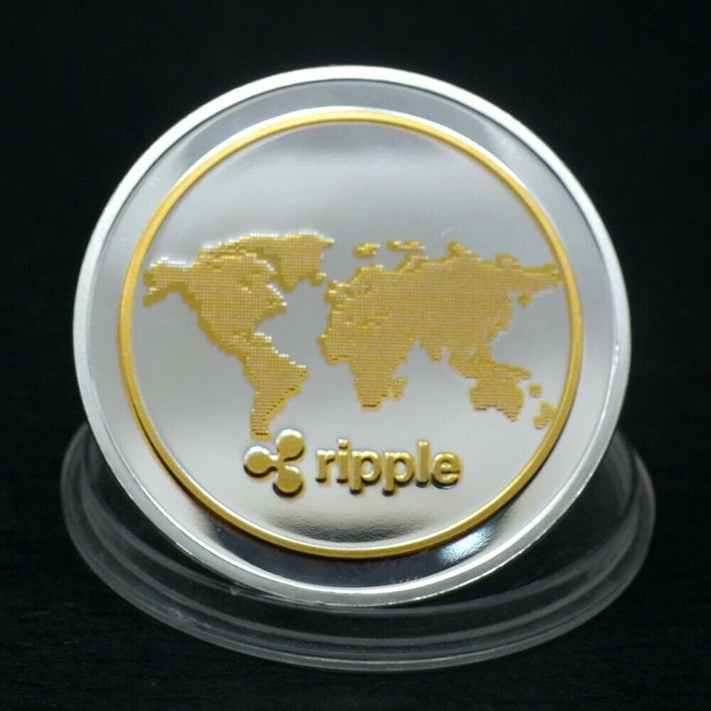 Silver Gold Ripple coin Commemorative Round Collectors Coin XRP Coin ...