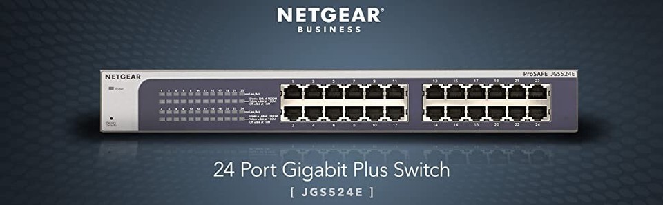 Netgear ProSAFE JGS524E 24-Port External Gigabit Switch | eBay