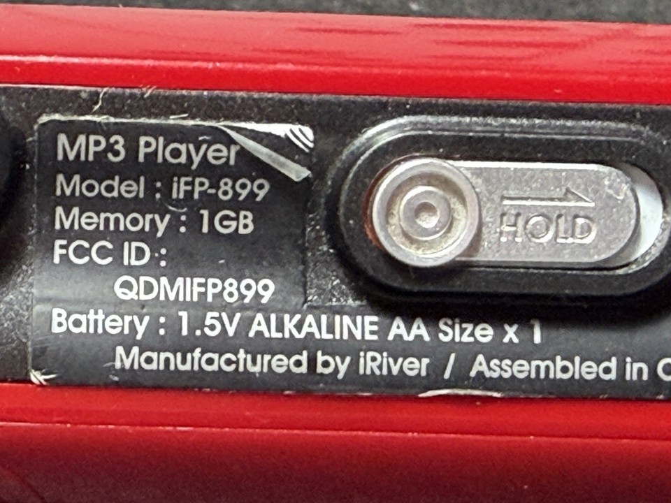 iRiver IFP-899 MP3 Player and Voice Recorder Radio 1GB | eBay