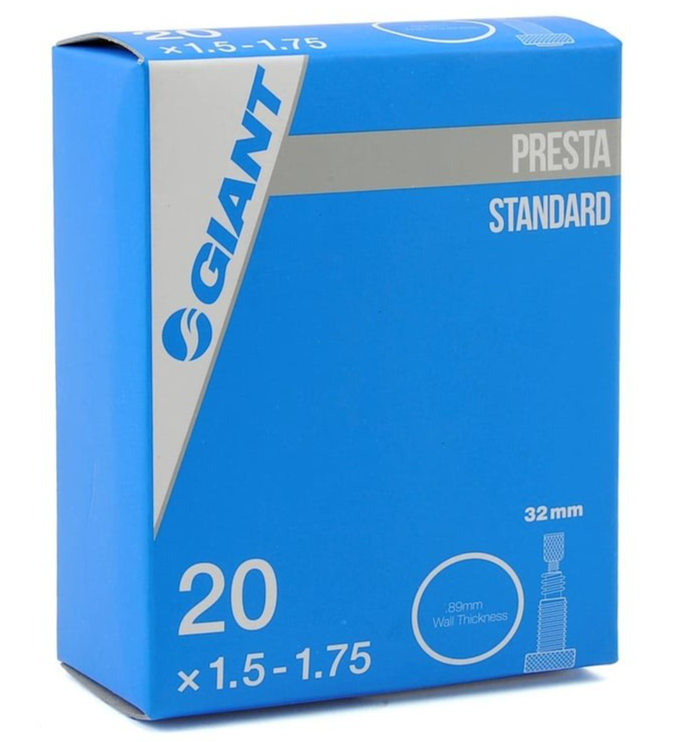Giant Bicycle Bike Inner Tube - 20 x 1.5-1.75 PRESTA Standard 32mm ...