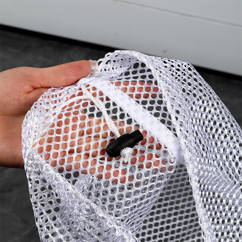 Laundry Bags Thicken Mesh Extra Large Net Drawstring Washing Basket ...