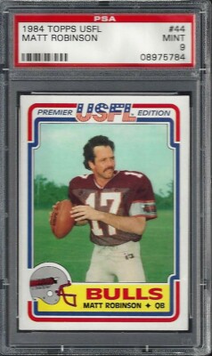 1984 Topps USFL #44 Matt Robinson PSA 9 MINT 08975784 | eBay