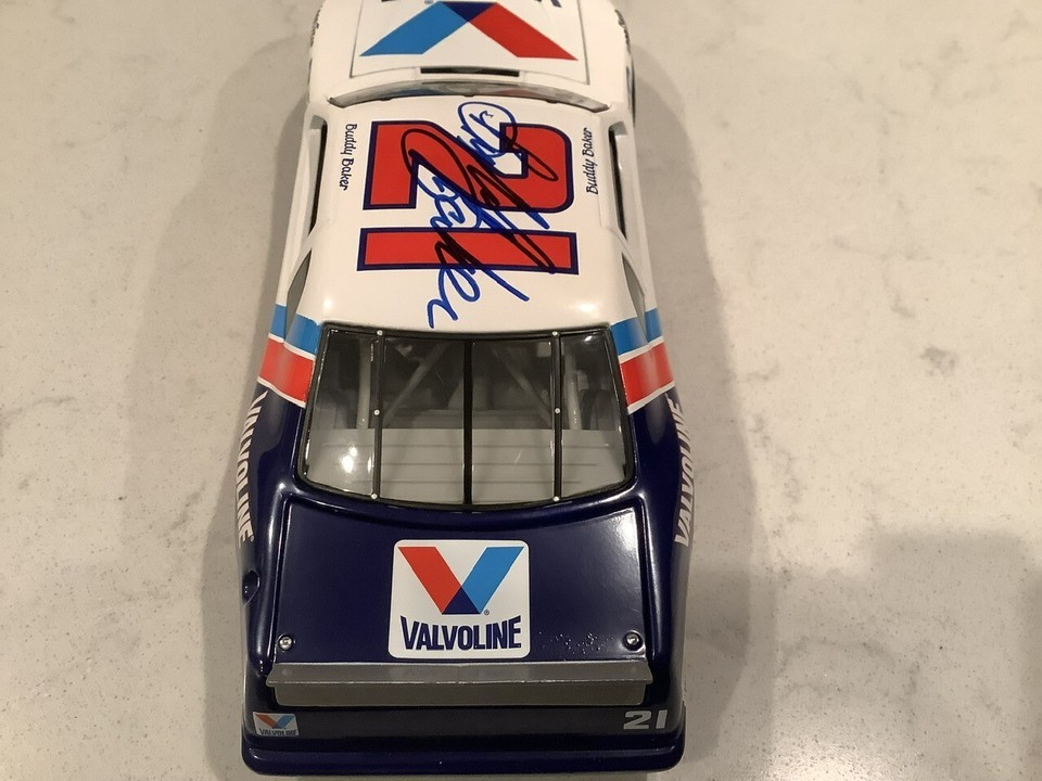 BUDDY BAKER & WOOD AUTOGRAPHED 1983 FORD THUNDERBIRD VALVOLINE DIECAST ...