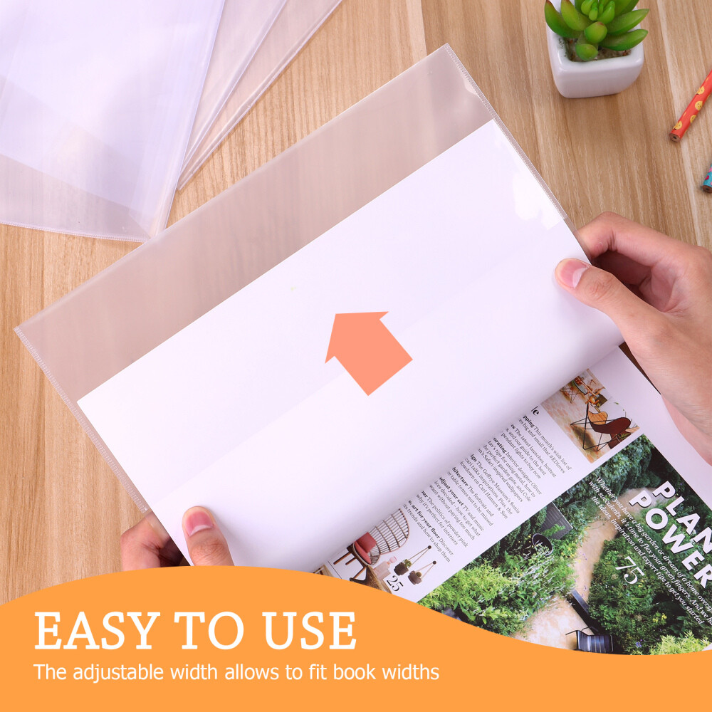 Plastic Book Protectors Translucent PVC Plastic Book Cover Protector