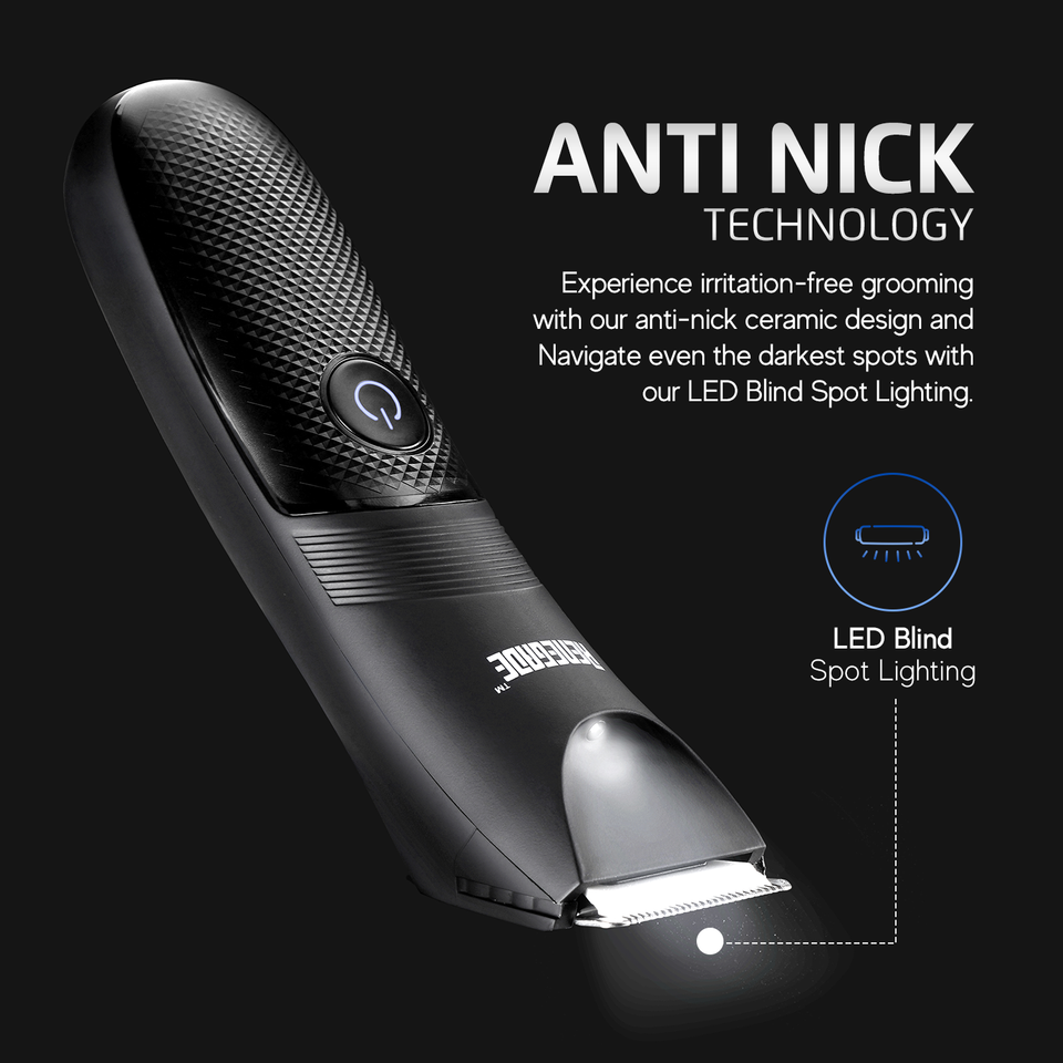 Ball Trimmer for Men Manscape Pubic Hair Waterproof Electric Groin Body ...