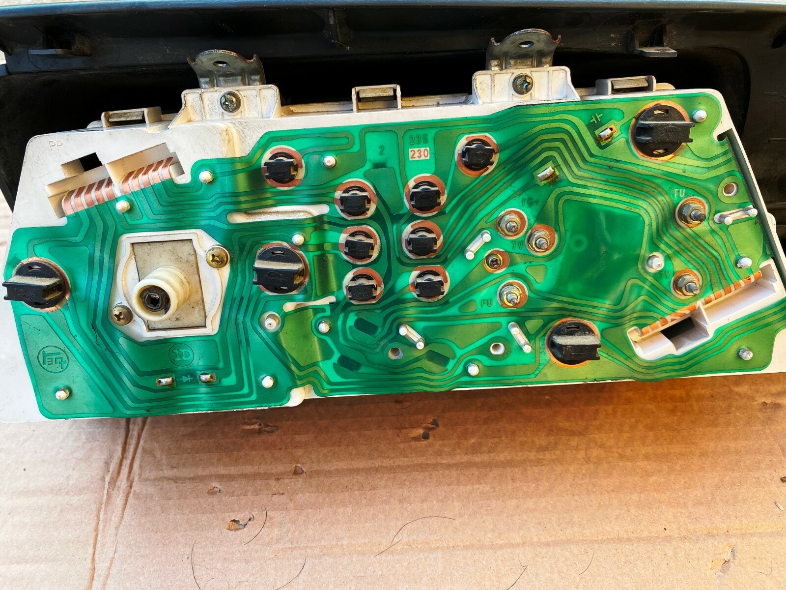 Toyota Starlet KP60 KP61 1983-85 model instrument cluster with housing ...