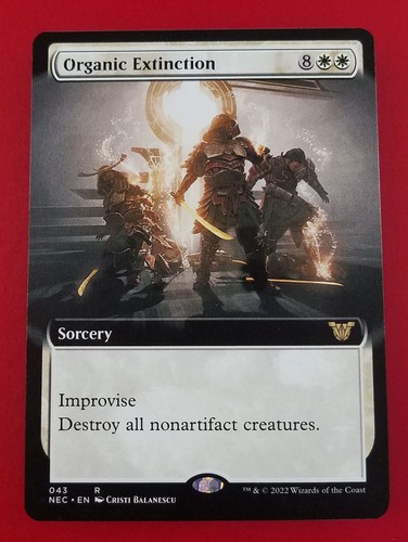 1x Organic Extinction | Extended Art | Neon Dynasty Commander | MTG ...