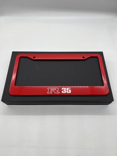 Nissan GT-R R35 Ferrari Red Laser Engraved License Plate Frame (Perfect ...