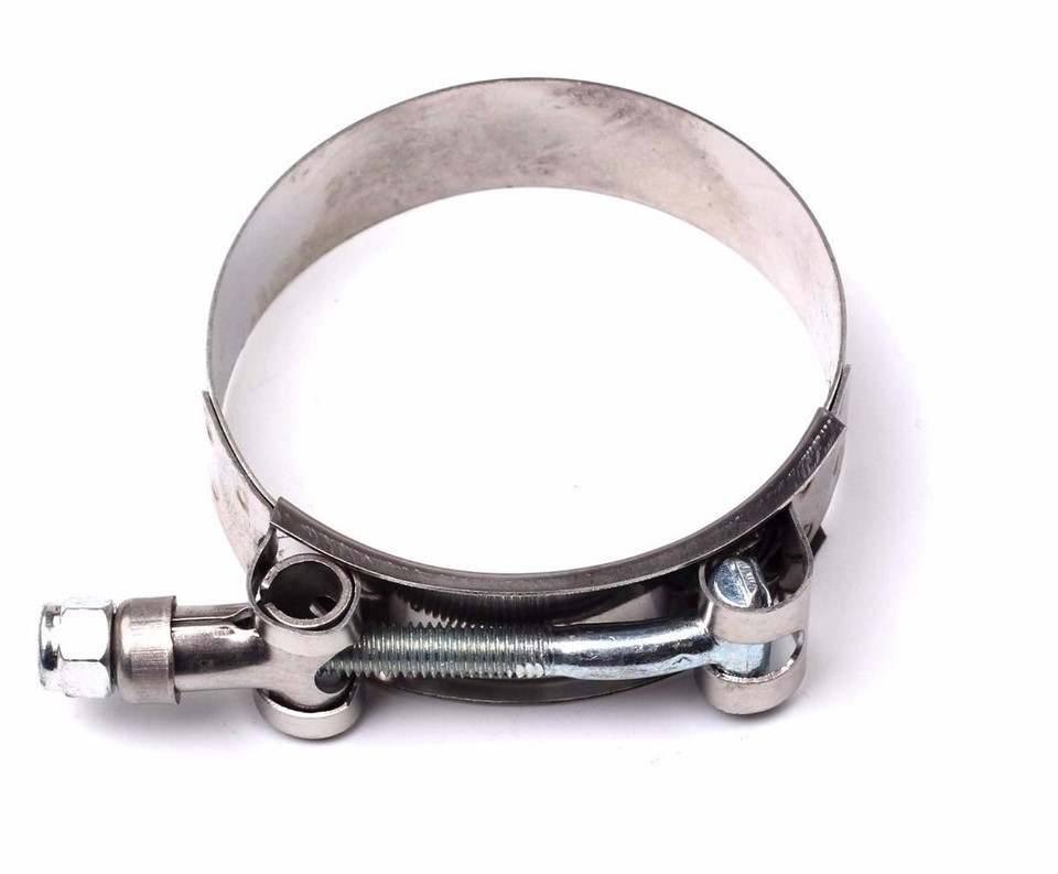 4PCS Stainless Steel T Bolt Clamps ID 3" inch Clamp 79-87mm Silicone ...