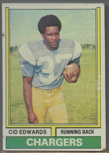 1974 Topps #176 Cid Edwards San Diego Chargers | eBay
