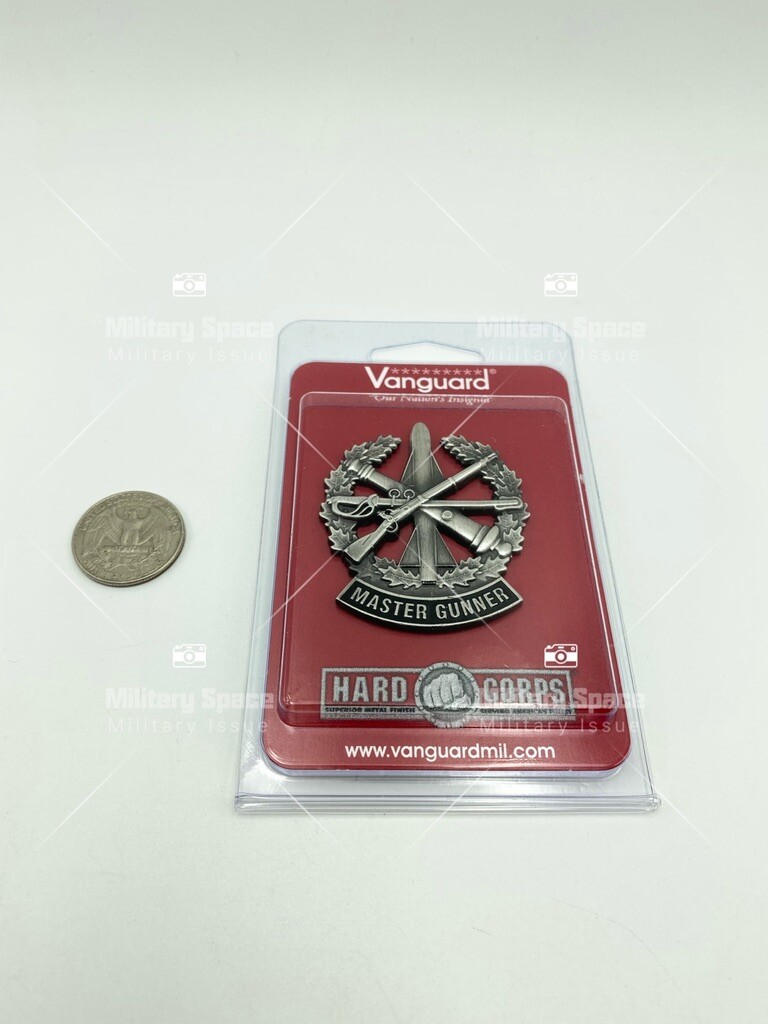 GENUINE U.S. ARMY IDENTIFICATION BADGE: MASTER GUNNER - SILVER OXIDIZED ...