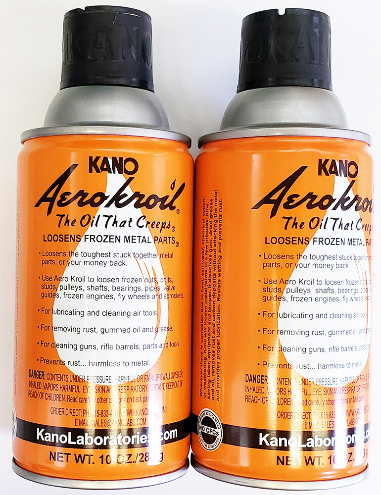 KANO Aero Kroil 10 oz. Penetrating Oil 2 Packs -Creeps/Loosens Frozen ...