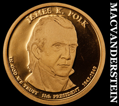 2009-S James K. Polk Presidential Dollar - Choice Gem Proof Lustrous # ...