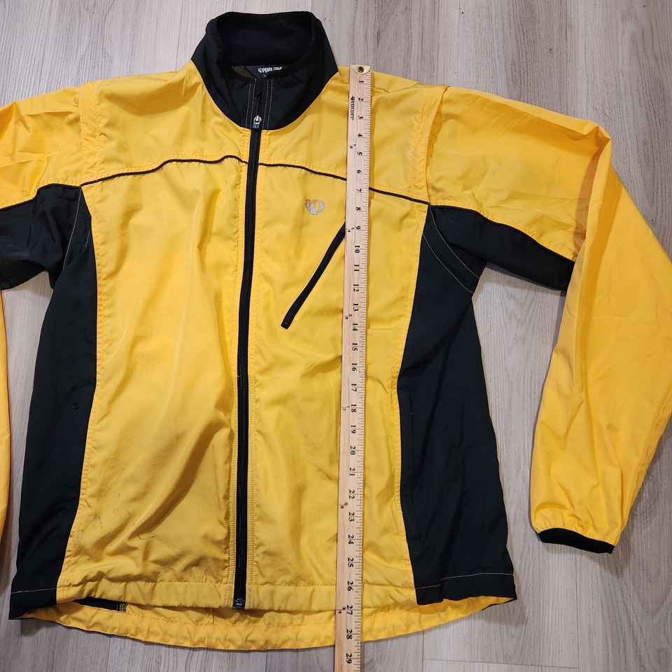 Pearl Izumi Jacket Mens Large Yellow Cycling Bike Riding Sleeves Zip ...