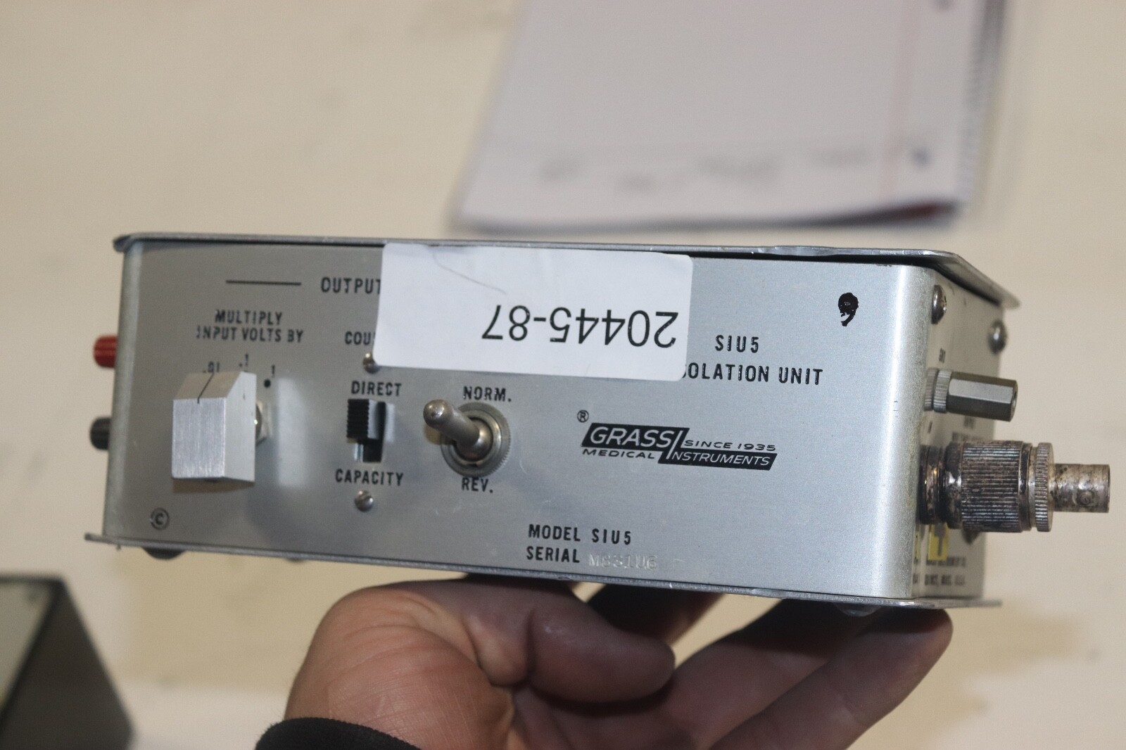 Grass Instruments SIU5B Stimulus Isolation Unit With Accessories for ...