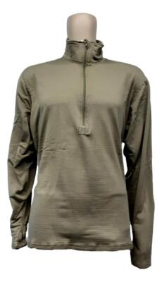 GI ECWCS Gen III Level 2 Grid Fleece Underwear 1/2 Zip Top Tan 499 | eBay