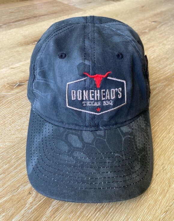 Bonehead’s Texas BBQ Hat Cap Adjustable Snapback Dad Hat Black Grey | eBay
