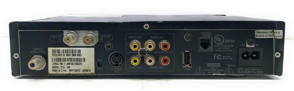 Directv D12-100 Satellite Receiver 0800 | eBay