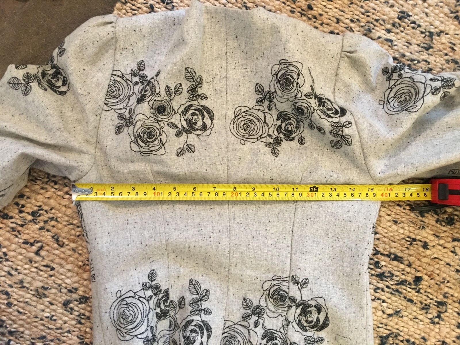 Etsy Unique Dress S XS embroidered emo boho vintage wool punk ...