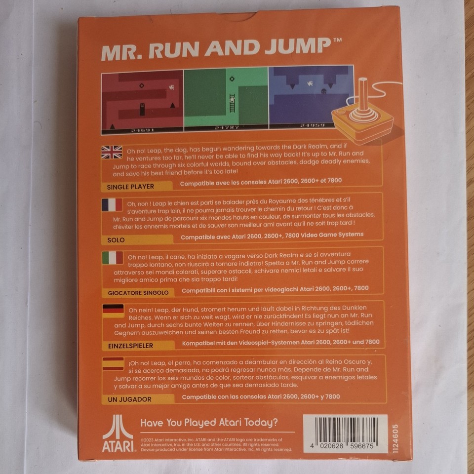 Atari 2600 7800 VCS Video Game System - Mr Run And Jump Cartridge NEW ...