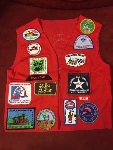 Vintage 90’s Cub Scout Vest with 25 Patches Dated From 1996 - 1999 | eBay