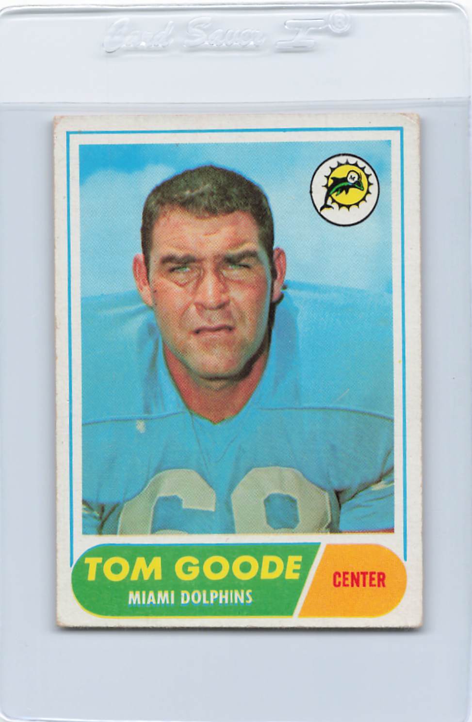 1968 Topps #92 Tom Goode Dolphins EX *DA-B606 | eBay
