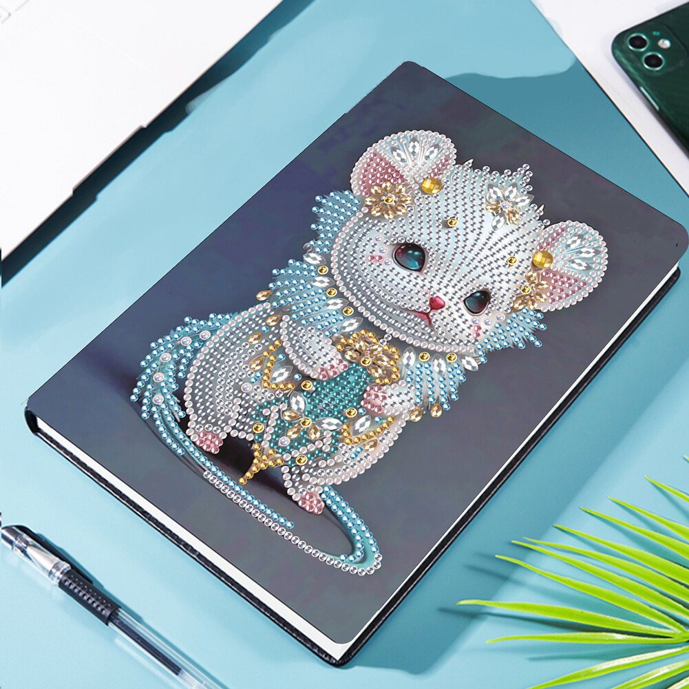 T0# 5D Diamond Mosaic Notebook 50 Pages DIY Journal A5 Chinese Zodiac ...