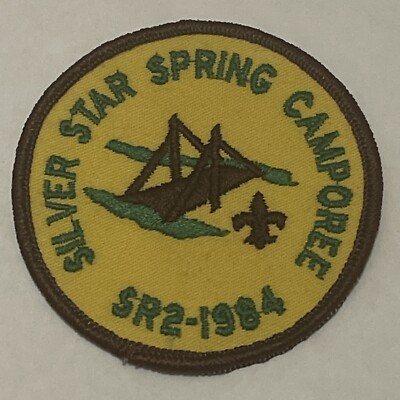 Rare- 1984 Silver Star Spring Camporee Patch SR2 Boy Scouts of America ...