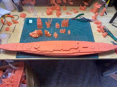 3D Printed 1/350 German Battlecruiser Mackensen Class Unpainted Model ...