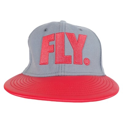 Nike True "Fly" Wool / Faux Leather Snapback Hat Grey / Red OS | eBay