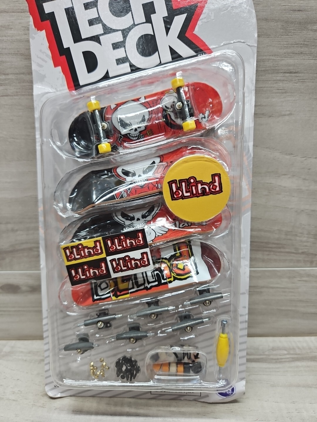 Tech Deck 4 Pack Fingerboards & Parts Blind Reaper New 2023 Skateboard NEW