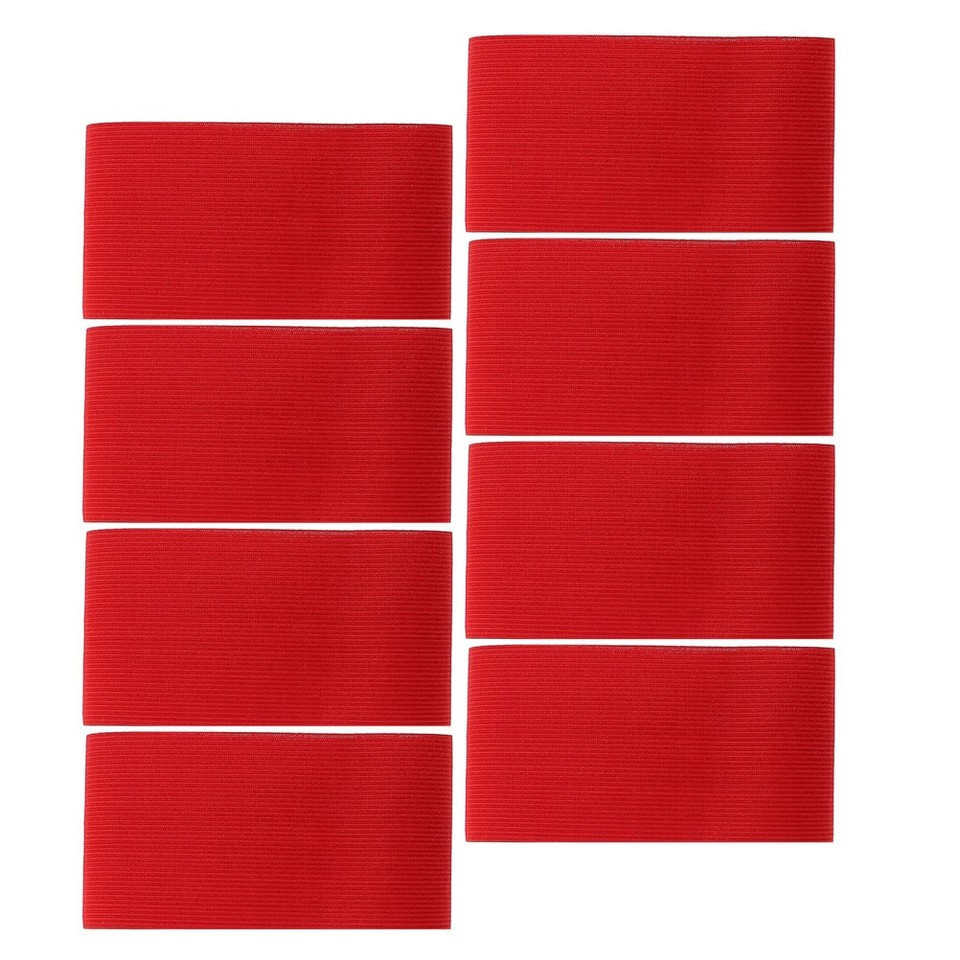 8pcs Adjustable Captain Sleeve Bands for Kids, Elastic Anti-Drop Soccer ...