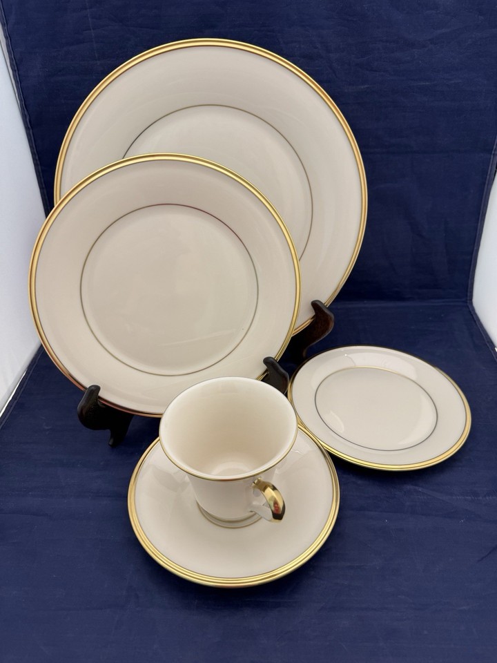 Five Piece Place Setting Lenox Dimension Collection ETERNAL Porcelain ...