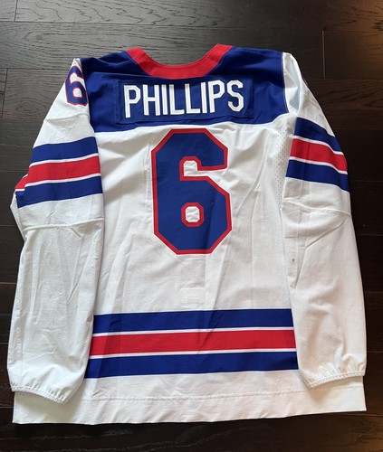 USNTDP Team USA Game Worn Hockey Jersey #6 Maceo Phillips Calgary ...