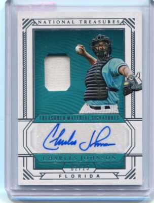 2019 National Treasures - CHARLES JOHNSON - Autograph Jersey MIAMI ...