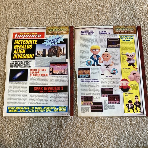 Retro 1995 SNES Earthbound ad / poster Mother 2 Video Game Wall Art | eBay