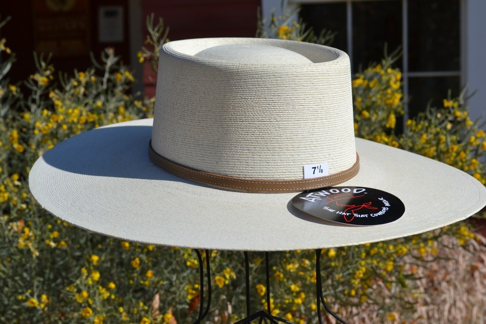 Atwood Hat Company - Nevada 15X Palm Leaf Vaquero Cowboy Hat 4.5" Brim ...