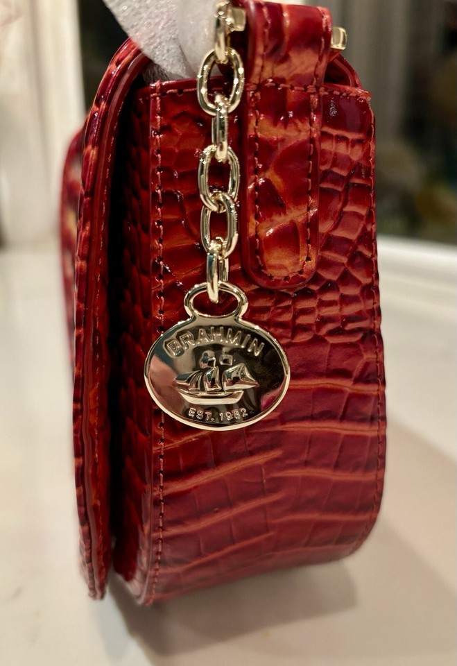 ️New BRAHMIN Briar Radiant Red Melbourne Crossbody Purse NWT | eBay