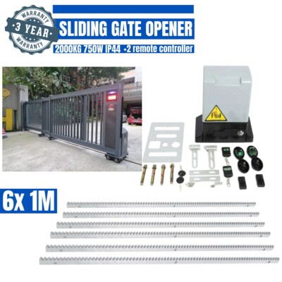 2000KG Electric Automatic Sliding Gate/Door Opener Motor Kit w/Remote ...