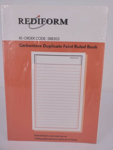 5 Pack Rediform Feint Ruled Book Carbonless Duplicate A5 212x147mm ...
